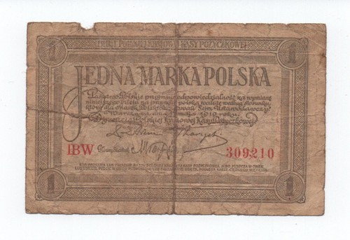 POLAND 1 MARKA 1919 PICK 19 LOOK SCANS | eBay