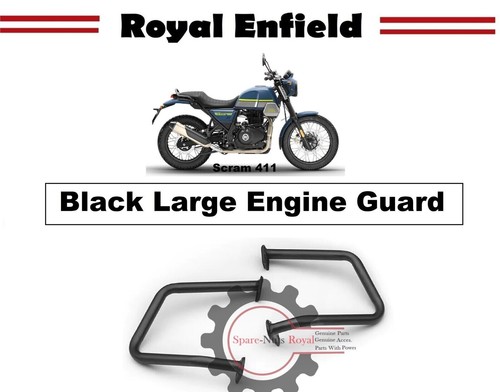 Royal Enfield Black Large Engine Guard Fit for Scram 411 | eBay Australia