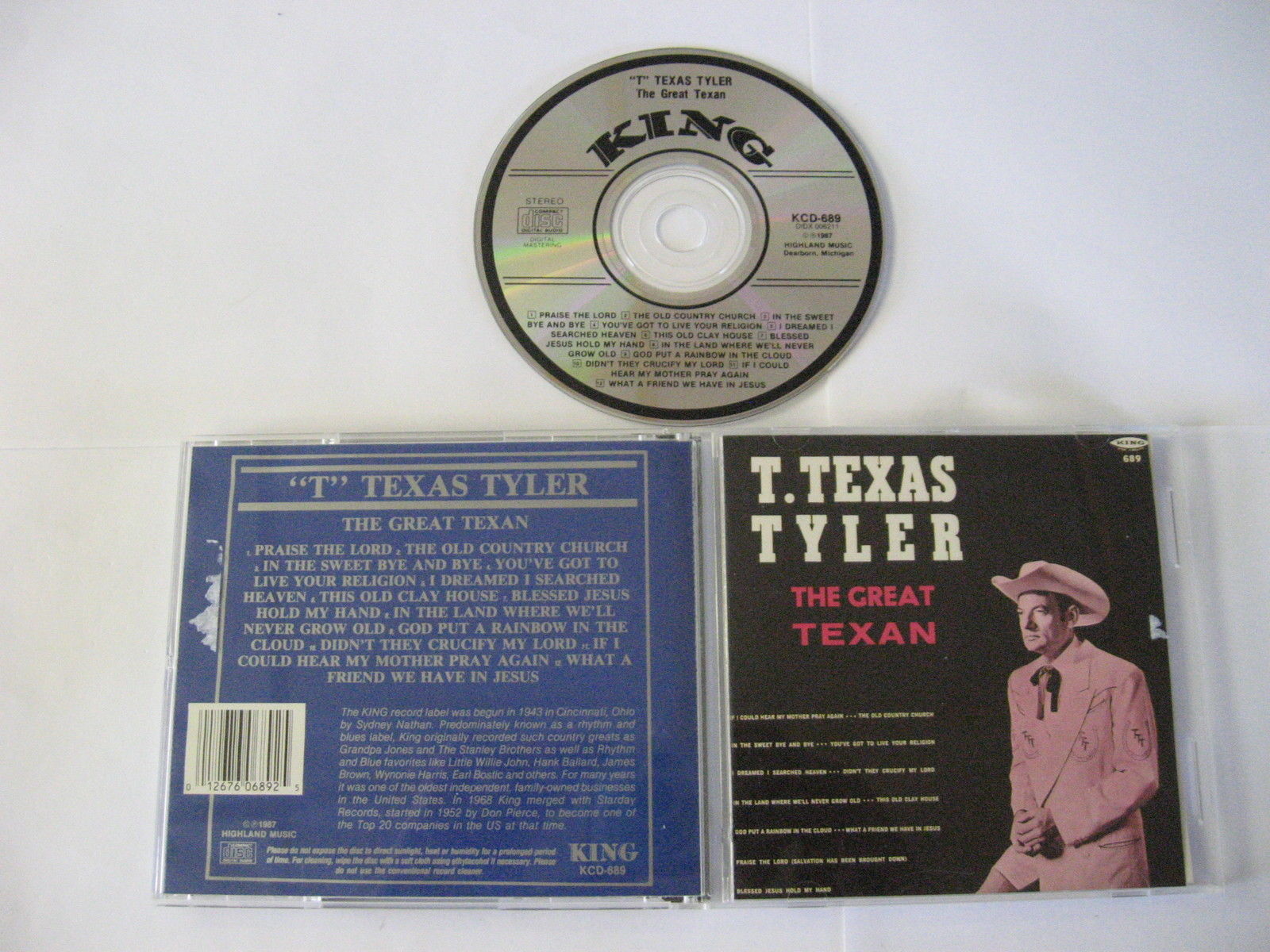 T. Texas Tyler - the great Texan - CD Compact Disc | eBay