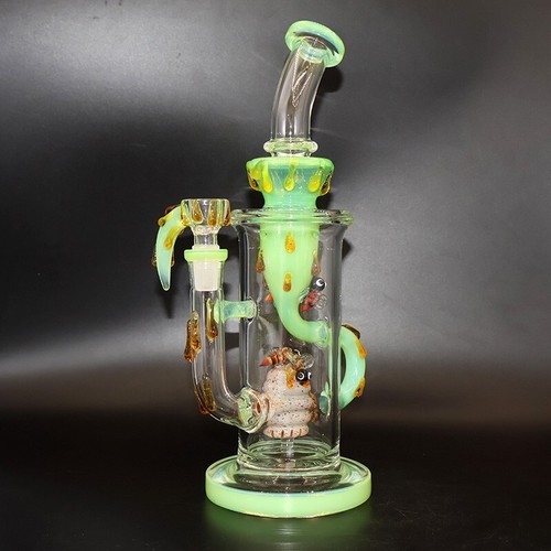 10.8" Heavy Bees Glass Bong Gravity Beaker Hookah Percolator Tobacco ...