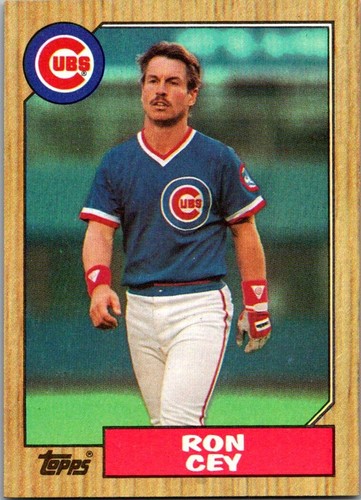 Ron Cey Chicago Cubs 1987 Topps Baseball Card Number 767 Major League ...