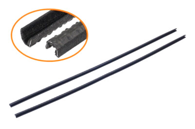 10x580 FRONT WINDOW FELT CHANNELS SET OF 2 VOLKSWAGEN T1 BUG BEETLE ...