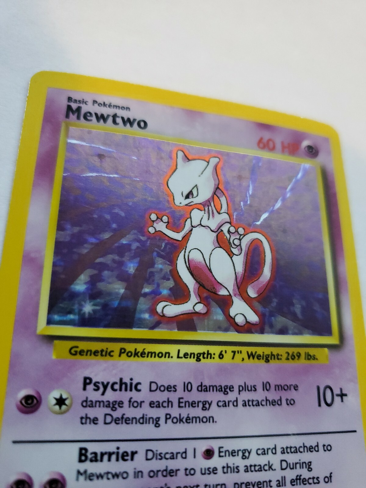 Mewtwo Base Set Holo Pokemon Card WOTC | eBay
