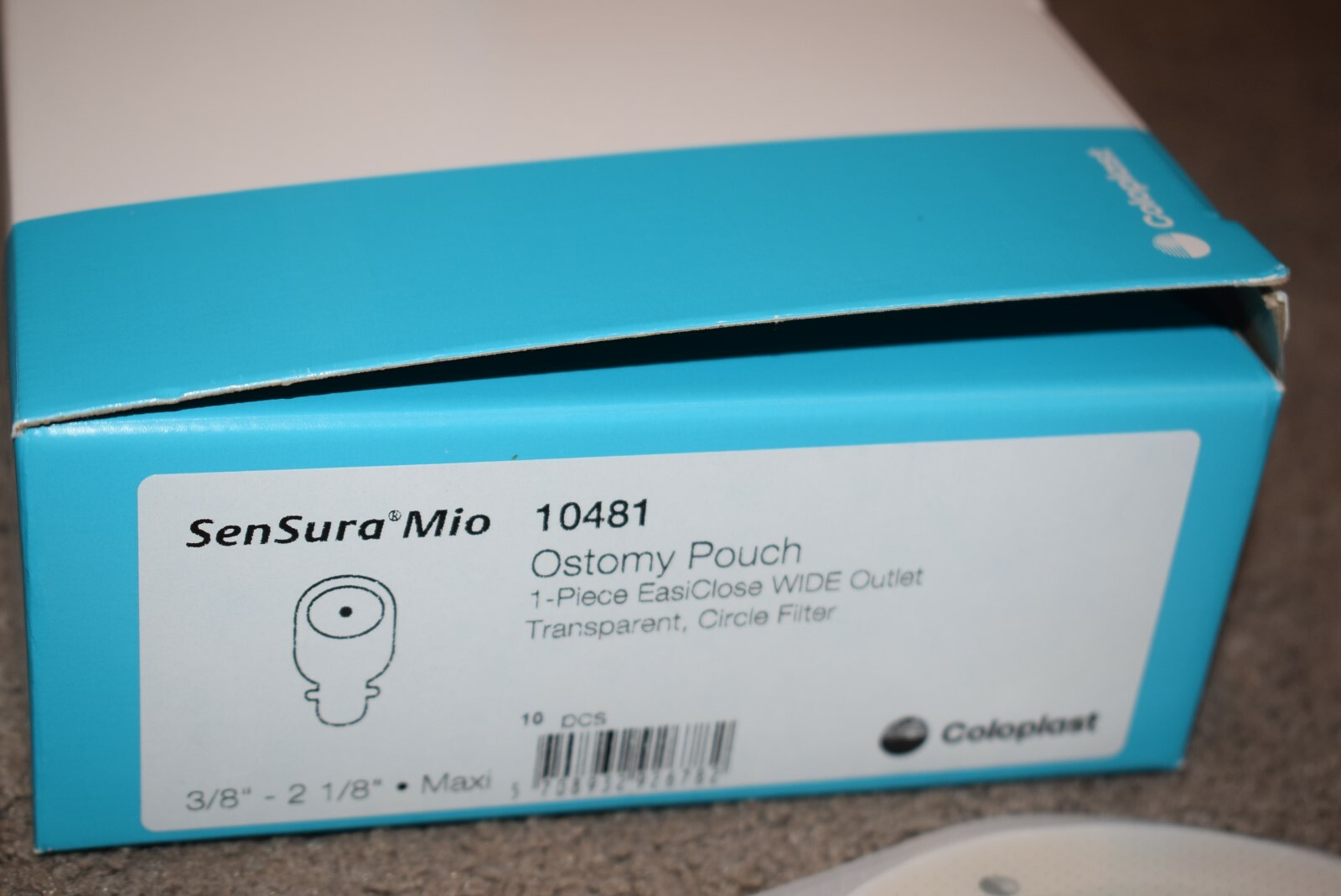 COLOPLAST 1 BOX / 10 EA 10481 Mio 1-Piece Wide Outlet Drainable Pouch ...
