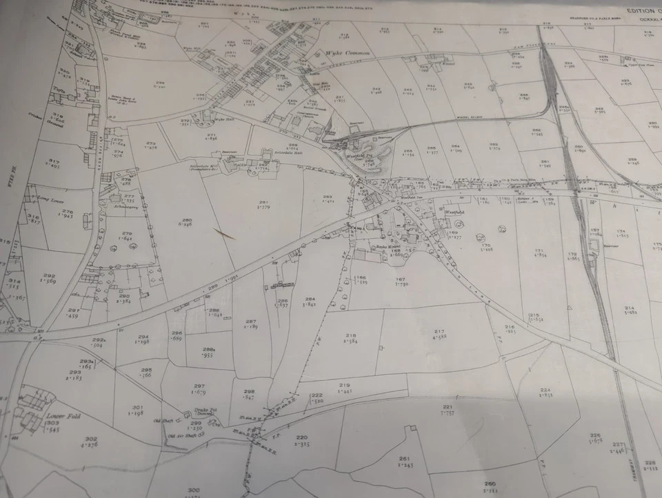 Vintage 1922 Ordnance Survey Map – Cleckheaton/Scholes – 1:2500 Scale ...