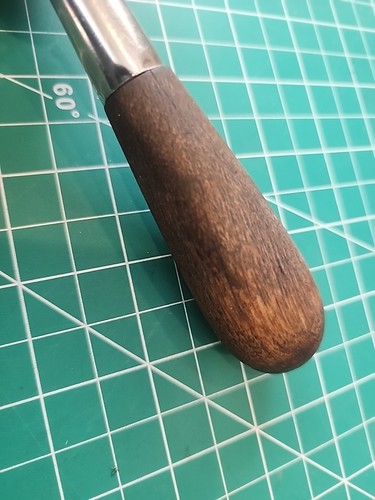 Vtg TRIANGULAR SCRAPER BLADE DEBURRING FINISHING - NICE WOOD HANDLE ...
