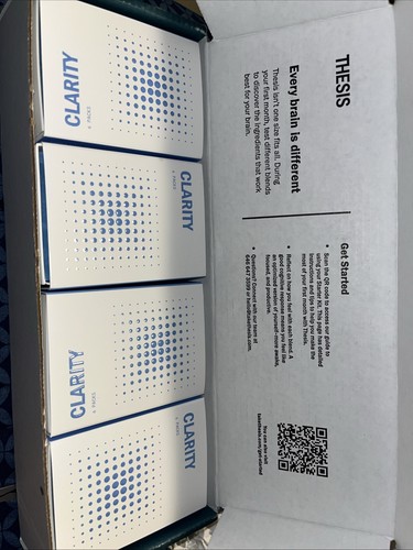 Thesis Supplements 4 Boxes x Clarity (6 Packs Each), Caffeine-Free 100 ...