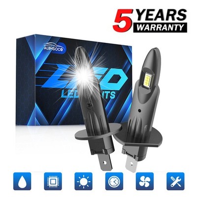 H1 LED Fog/Driving Light Bulbs Lamps High Power Fog Lights Super Bright ...