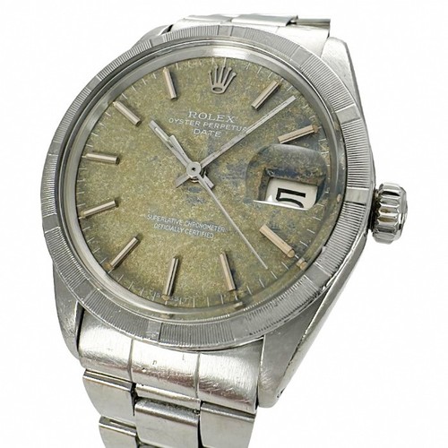 ROLEX Oyster Perpetual Date 1501 Silver Dial SS Vintage Antique ...