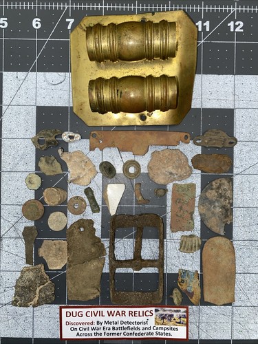 Dug Civil War Relics With A Reproduction Drum Stick Holder Lot | eBay