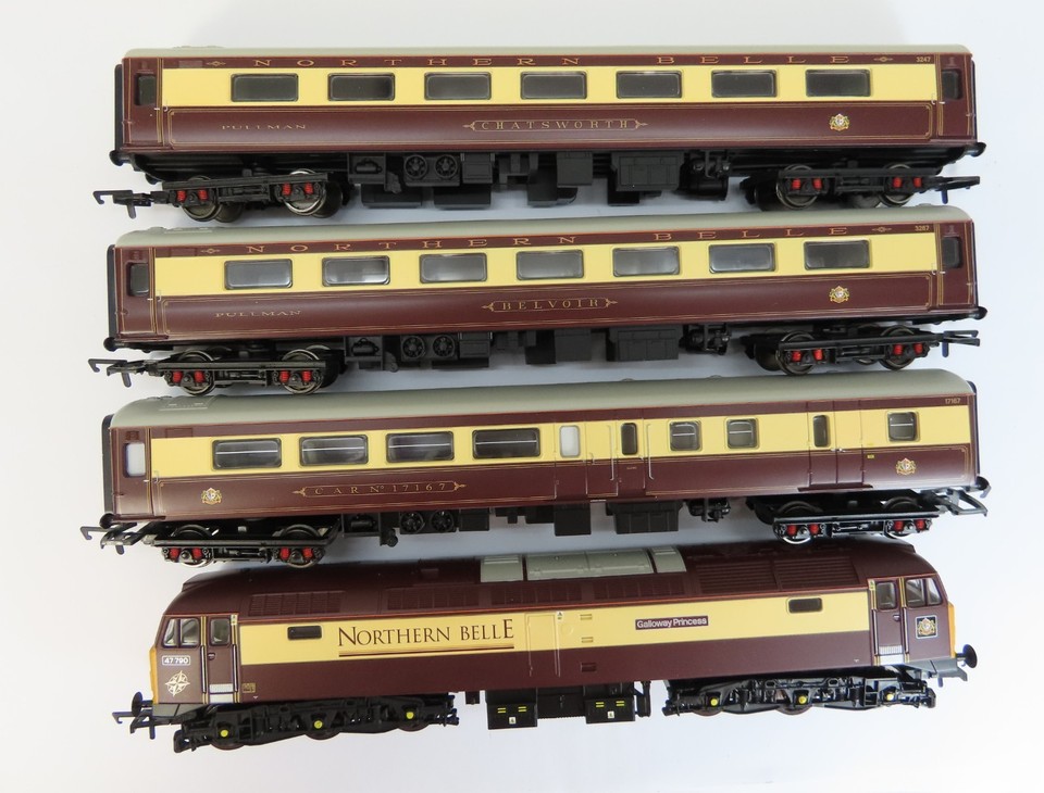 OO Gauge Hornby R3134 Northern Belle Train Pack - Class 47 + 3x MK2 ...