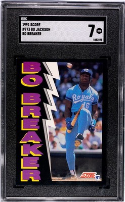 1991 Score Bo Breaker Bo Jackson #773 ICONIC SGC 9 Mint Newly Graded | eBay