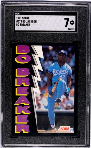 1991 Score Bo Breaker Bo Jackson #773 ICONIC SGC 9 Mint Newly Graded | eBay
