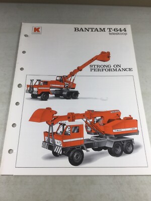 Bantam, Koehring T-644 Teleskoop Sales Brochure, Literature | eBay