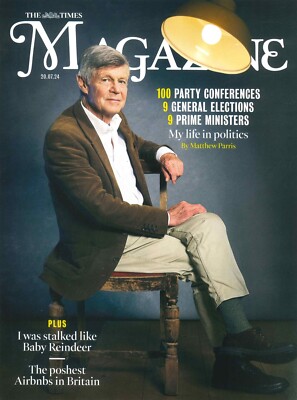 Times Magazine: Matthew Parris, Laura Kenny, Eric Cantona, Posh Airbnbs ...