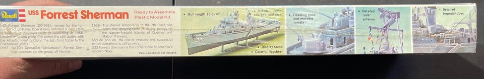 Revell U.S.S. Forrest Sherman US Navy Destroyer H-463 FS NEW Model Kit ...