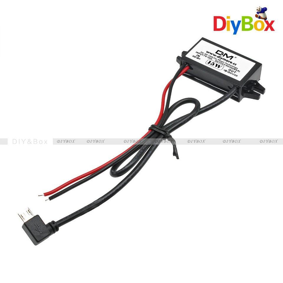 Waterproof DC-DC Converter 12V to 5V 3A Step Down Power Supply Module ...