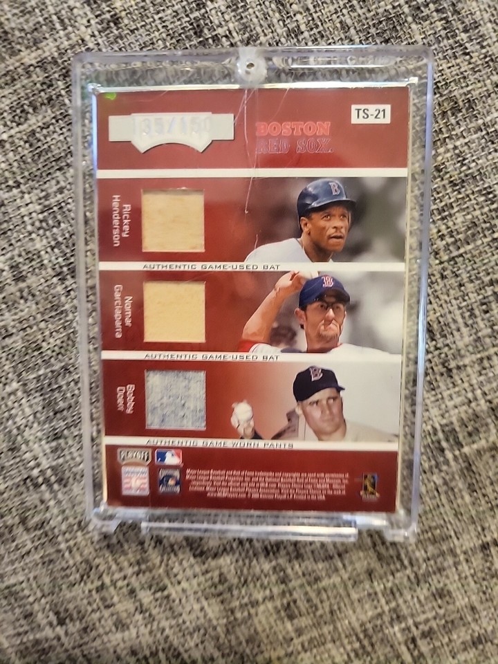 2005 Team Six Boston Red Sox Clemens Boggs Fisk Ricky Nomar Doerr Relic ...