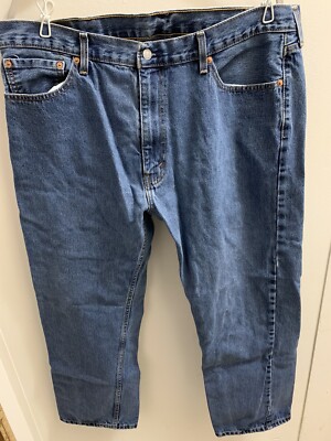 4- Levi 505 Jeans Blue 40x30 Waist 42” Inseam 30” High Rise Straight ...