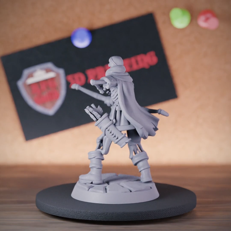 Bow Skeleton Miniature Dungeons and Dragons Mini RPG Tabletop DnD 5e ...