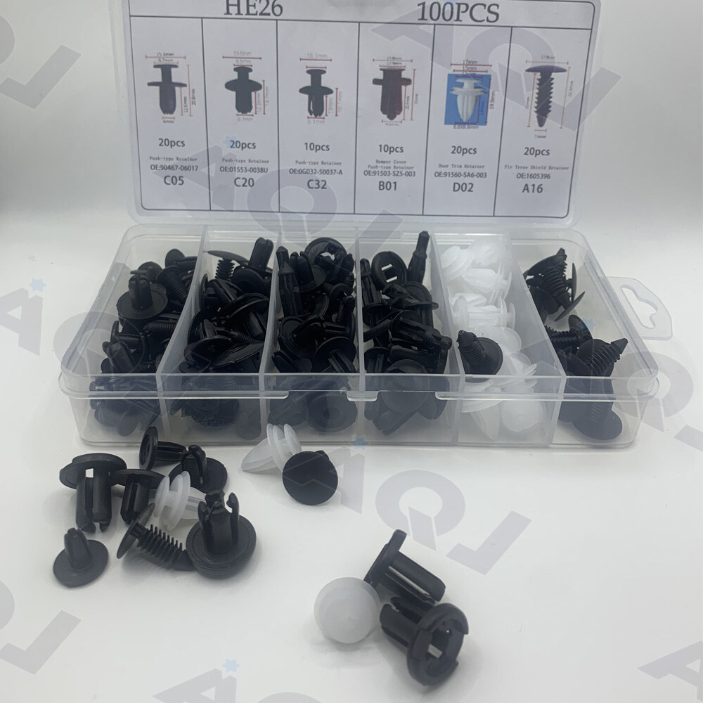 Clip Fender Trim Car Auto Push Pin Rivet Bumper Door Panel Retainer ...