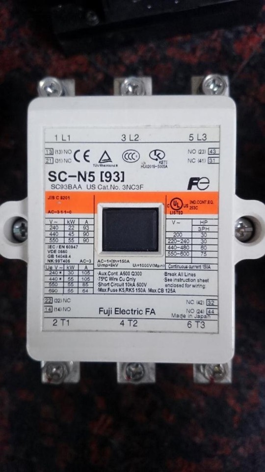 1PC New Fuji SC-N5(93) 220V Magnetic Contactor SCN5 Expedited Shipping ...