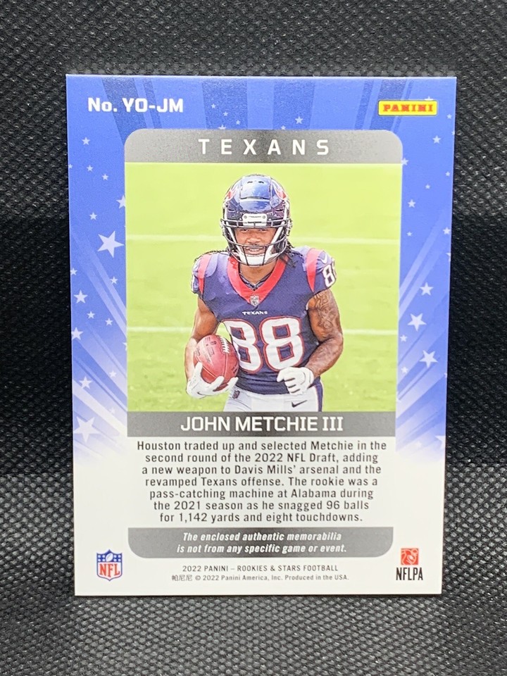 2022 panini rookies stars football year one john metchie III Houston ...