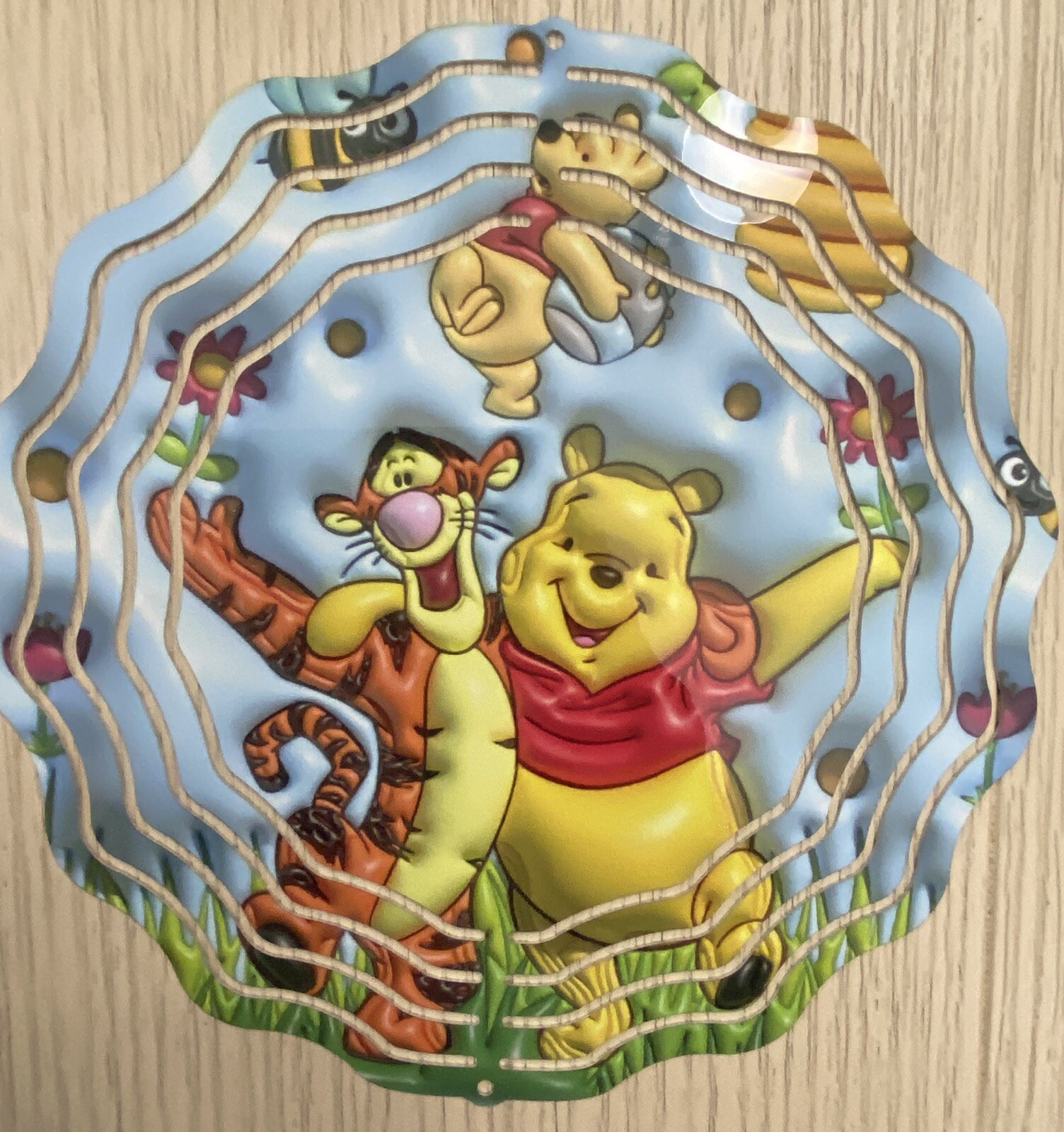 Disney inspired Winnie The Pooh N Tigger Wind Spinner 8 Inch With ...