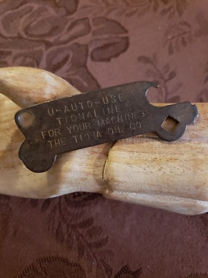 RARE OIL COLLECTIBLE Tiona Oil Co Can Opener tool | eBay