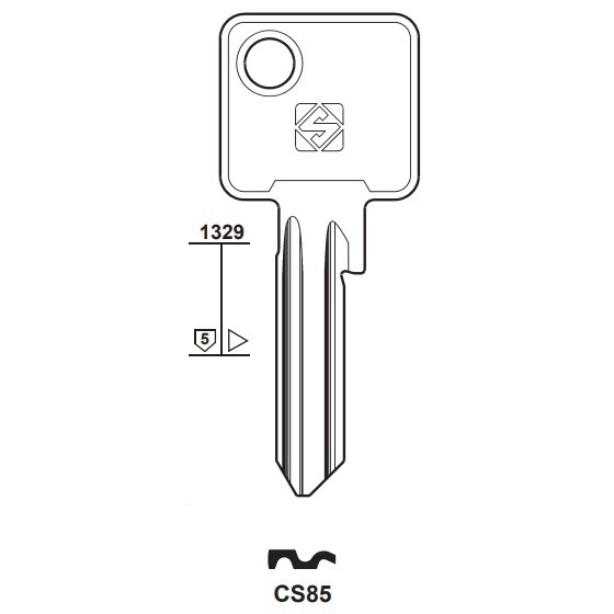 CS85 Silca 743L AU5D ABU-41 CA85 - Cylinder Key | eBay