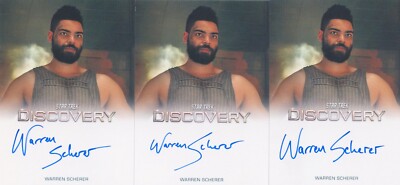 LE Star Trek Discovery Season 4 Autograph card of Warren Scherer Ato ...