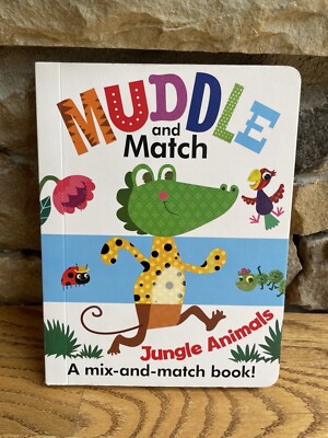 Muddle and Match Jungle Animals - Board book Kane Miller Usborne - EUC ...
