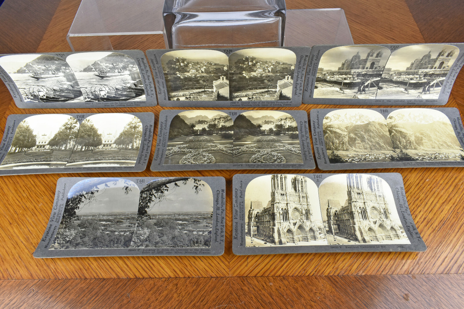 Eight VTG Keystone View Co Stereographic Stereoscope Cards Tour of the ...