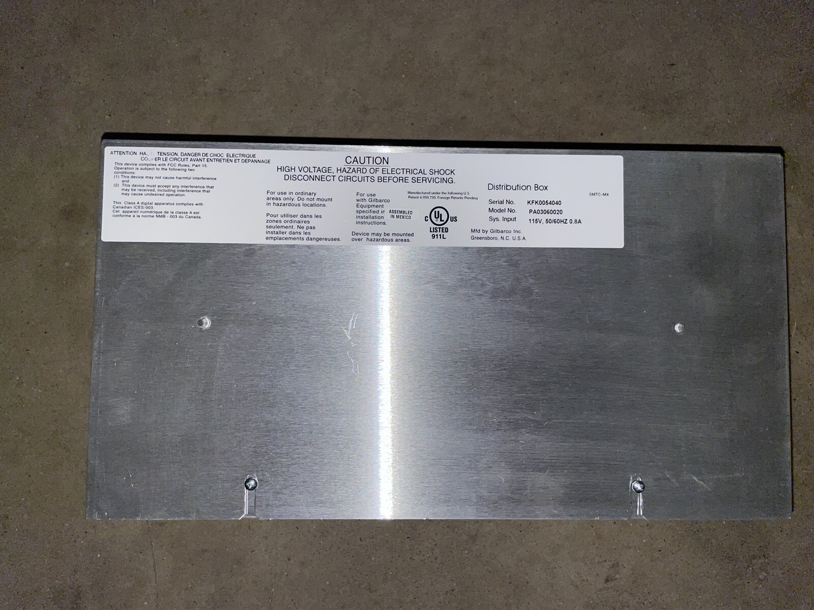 Gilbarco D-Box PA03060020 with Dual T17651-G1 Boards | eBay