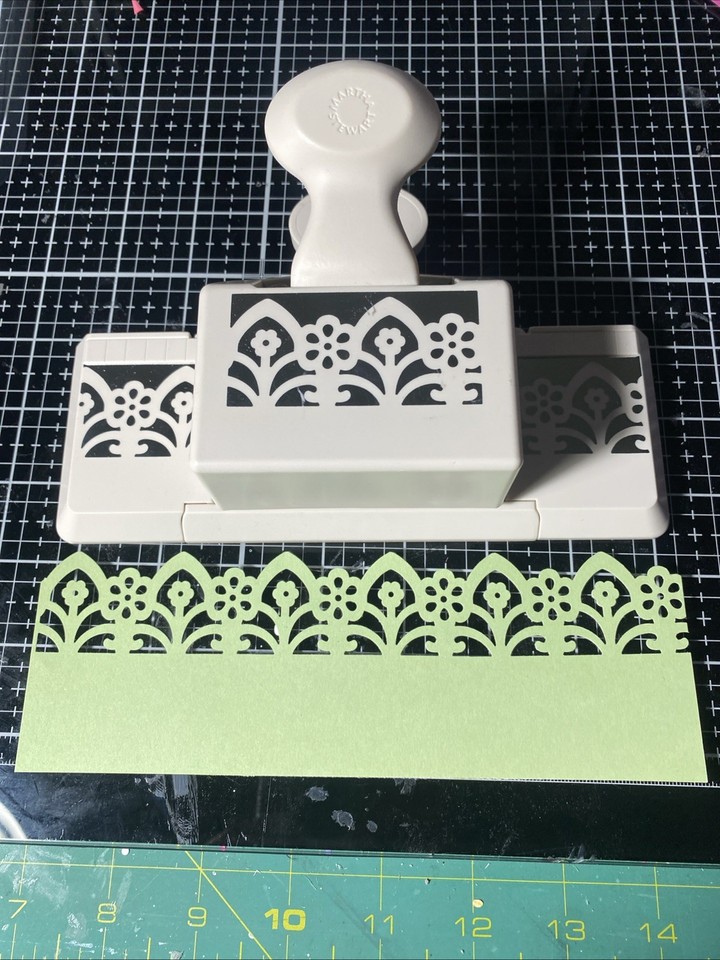 MARTHA STEWART Large Garden Gate Fence Border Edge Card Punch Flower ...
