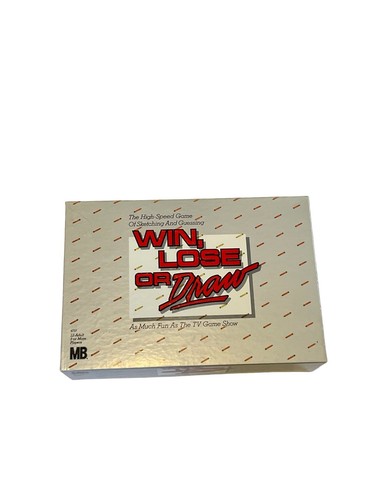 Vintage Win, Lose Or Draw Board Game The High Speed Game Of Sketching ...