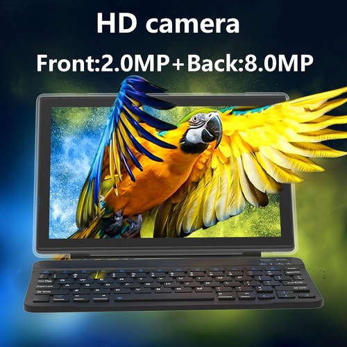 Tablet 2 in 1 Tablets 10 inch Android 14 Set with Keyboard 2 in1 black ...