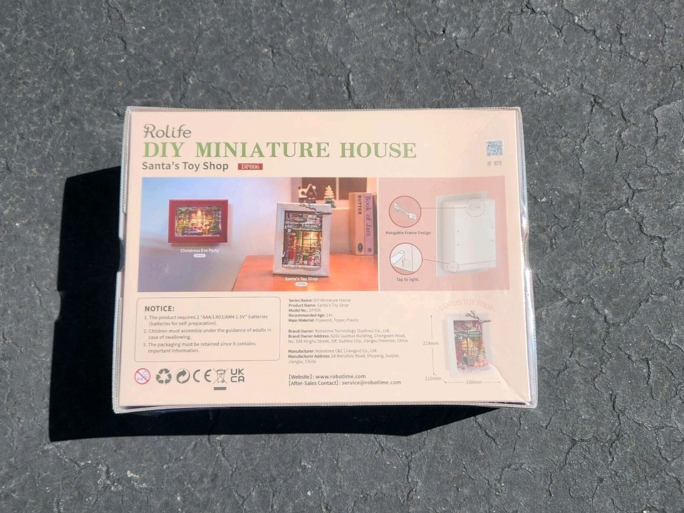 Rolife DIY Kit: Santa's Toy Shop Portrait Shadow Box | eBay