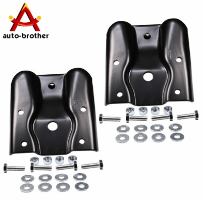 Rear Leaf Spring Hanger Shackle Bracket Kit For Chevy Silverado GMC ...