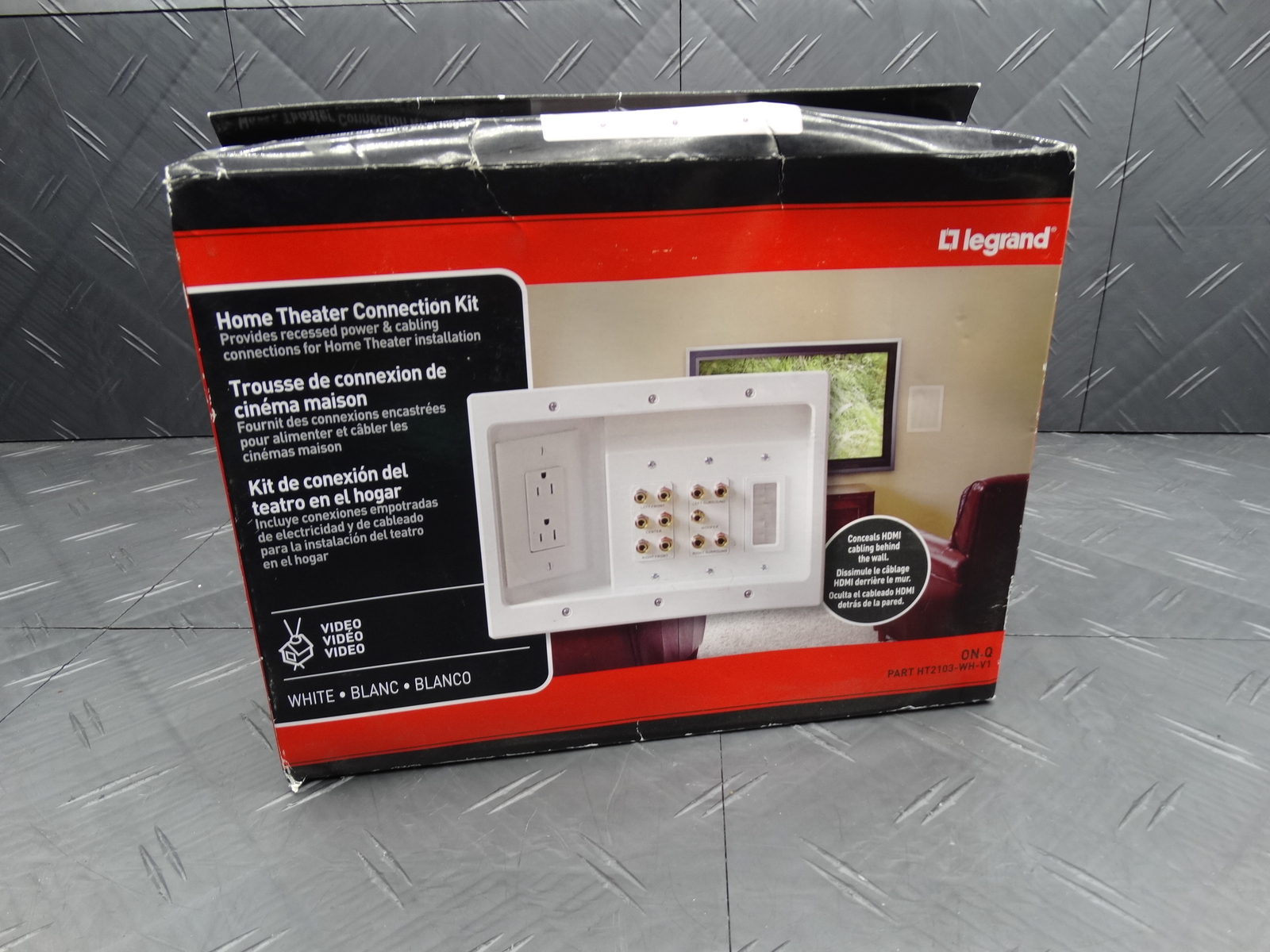 Legrand OnQ Home Theater Connection, Recessed TV Outlet Supports 5.1 ...