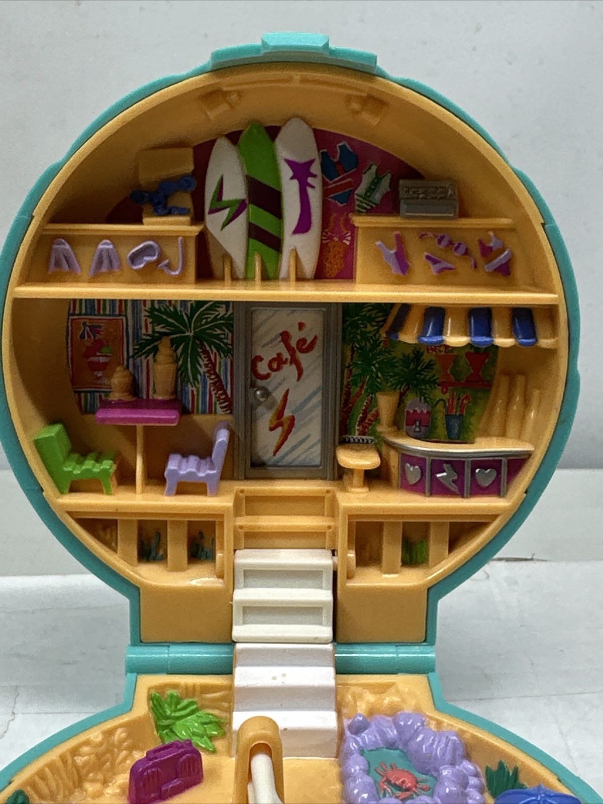 1989 Polly Pocket Beach Party Set Jet Ski Bluebird Complete bonus ...