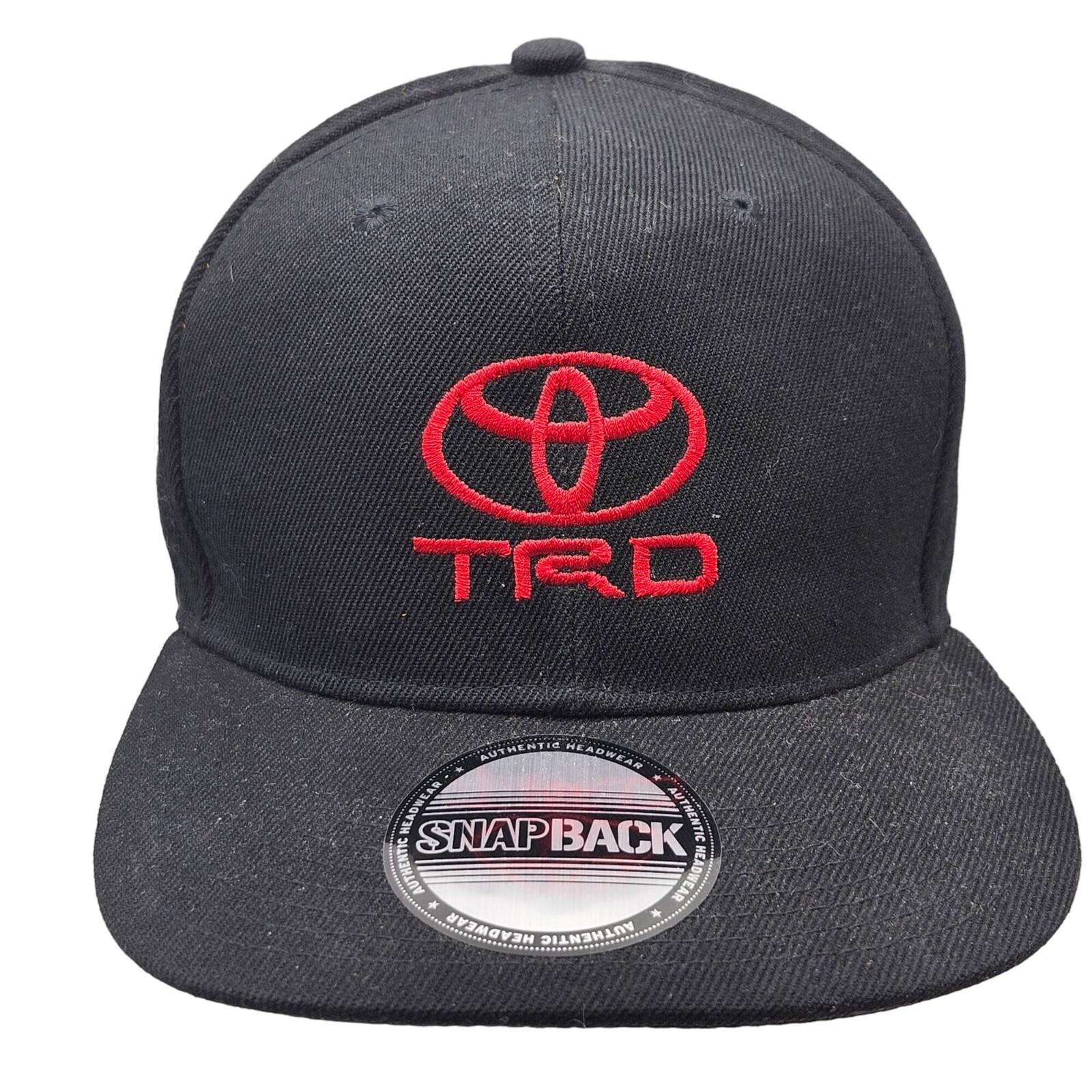 TRD Toyota Racing Development Black Snapback Hat Red … - Gem