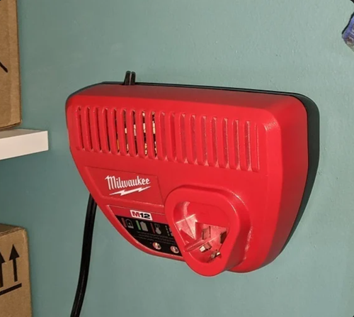 3D Printed Wall Mount for Milwaukee M12 12V Charger | eBay