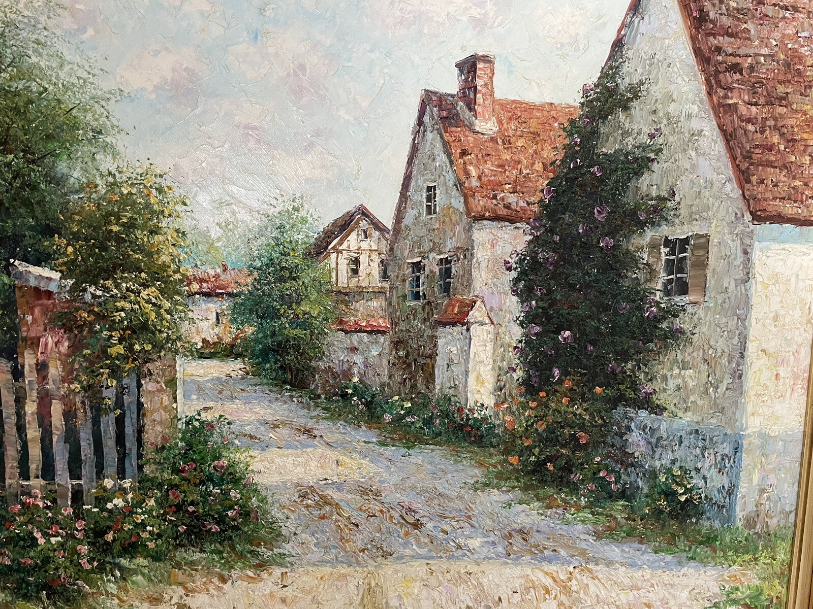 Original Theo Raucher Oil Painting (German born 1931) 36”x30” Vintage ...