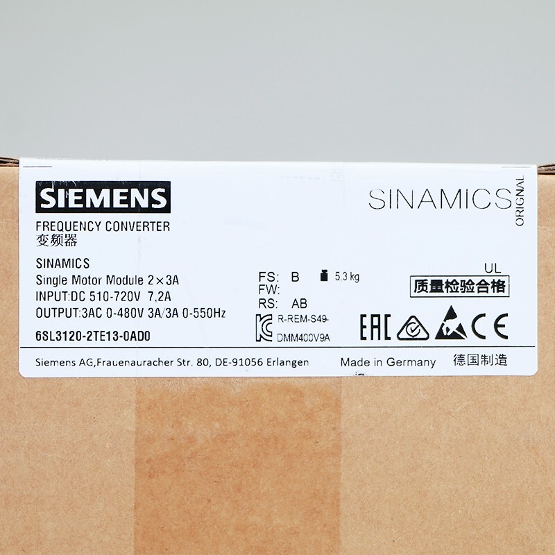 1PC Siemens 6SL3120-2TE13-0AD0 6SL3 120-2TE13-0AD0 New In Box Expedited ...