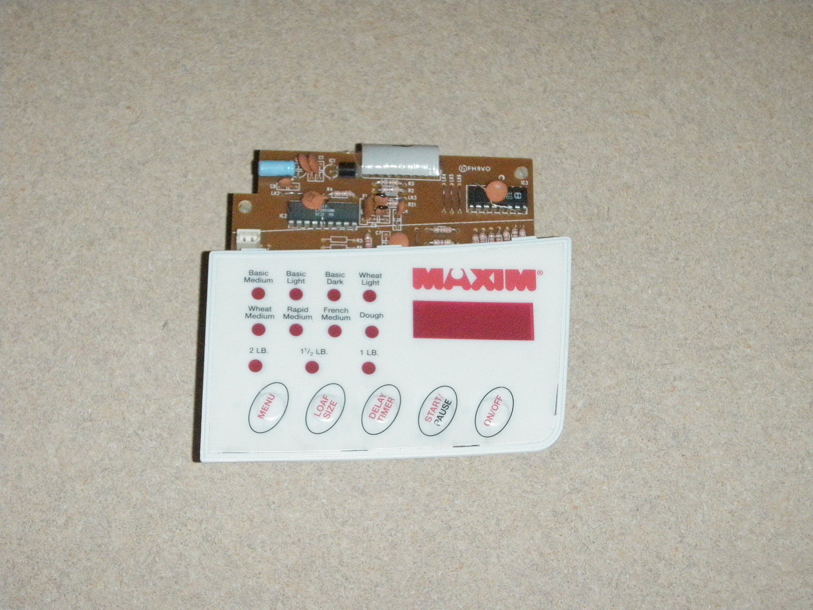 Electronic Control Panel for Maxim Bread Maker Machine Model BM500 | eBay