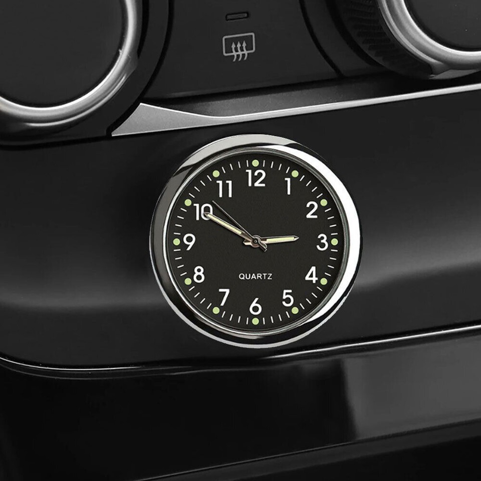 Luminous Clock Auto Car Interior Accessories Stick-On Digital Watch ...