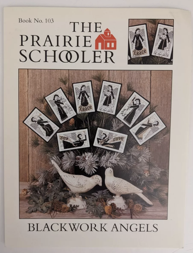 The Prairie Schooler "Blackwork Angels" Cross Stitch Pattern Book No ...