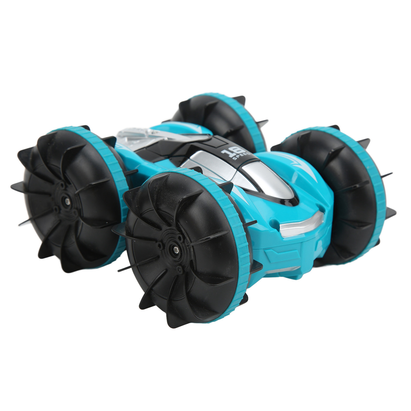 Amphibious RC Car Turquoise Waterproof 2.4GHz RC Stunt Car For Kids ...