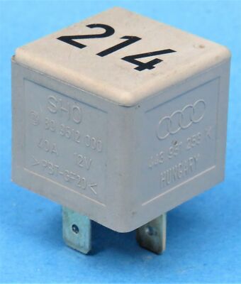 VW Touareg Suspension Compressor Pump Relay Number 4 Pin 214 443951253K ...